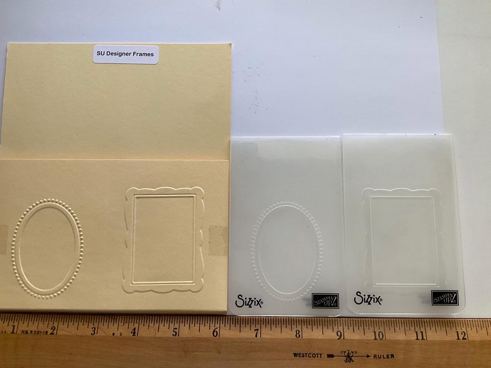 Stampin Up Frame Embossing Folders - Etsy