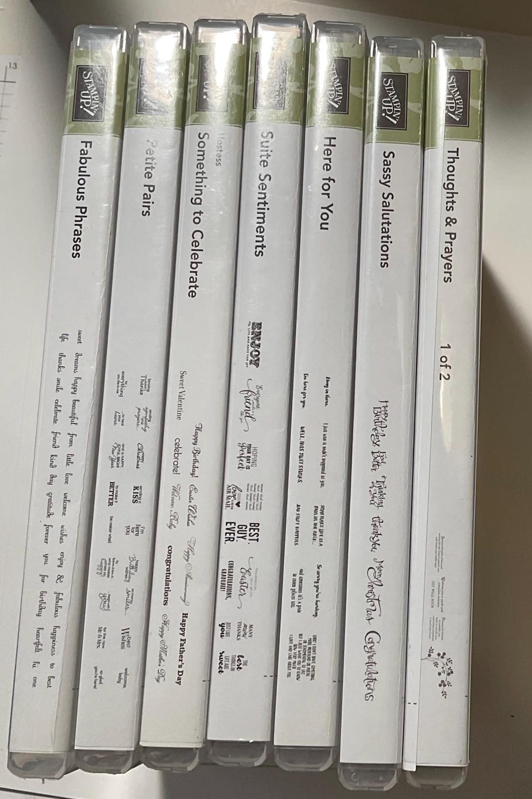 Stampin Up Words and Phrases Stamp Sets - Etsy