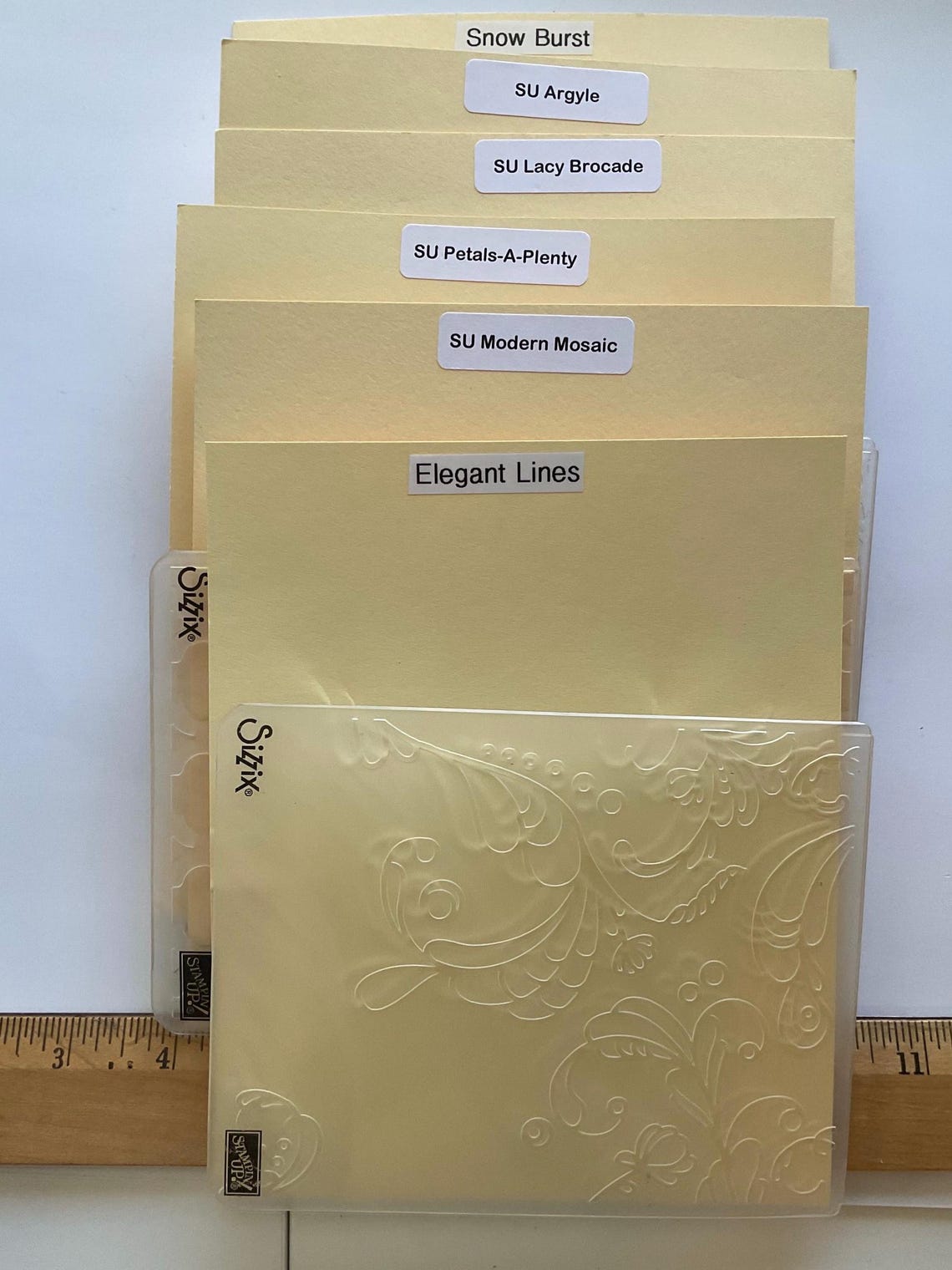 Stampin Up Rare Standard Embossing Folders - Etsy
