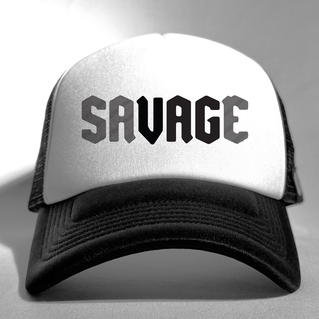SAVAGE Trucker Vintage Inspired High Quality Print, Hand Stitched Tag ...