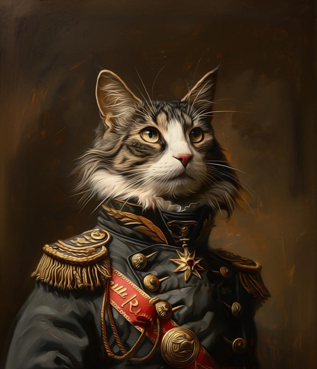 Commander Pet Portraits, Rennaissance Pet Portraits, Custom Pet ...