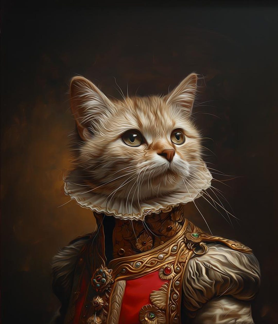 Custom Pet Portraits, Rennaissance Pets Portraits, King Pet Portraits ...