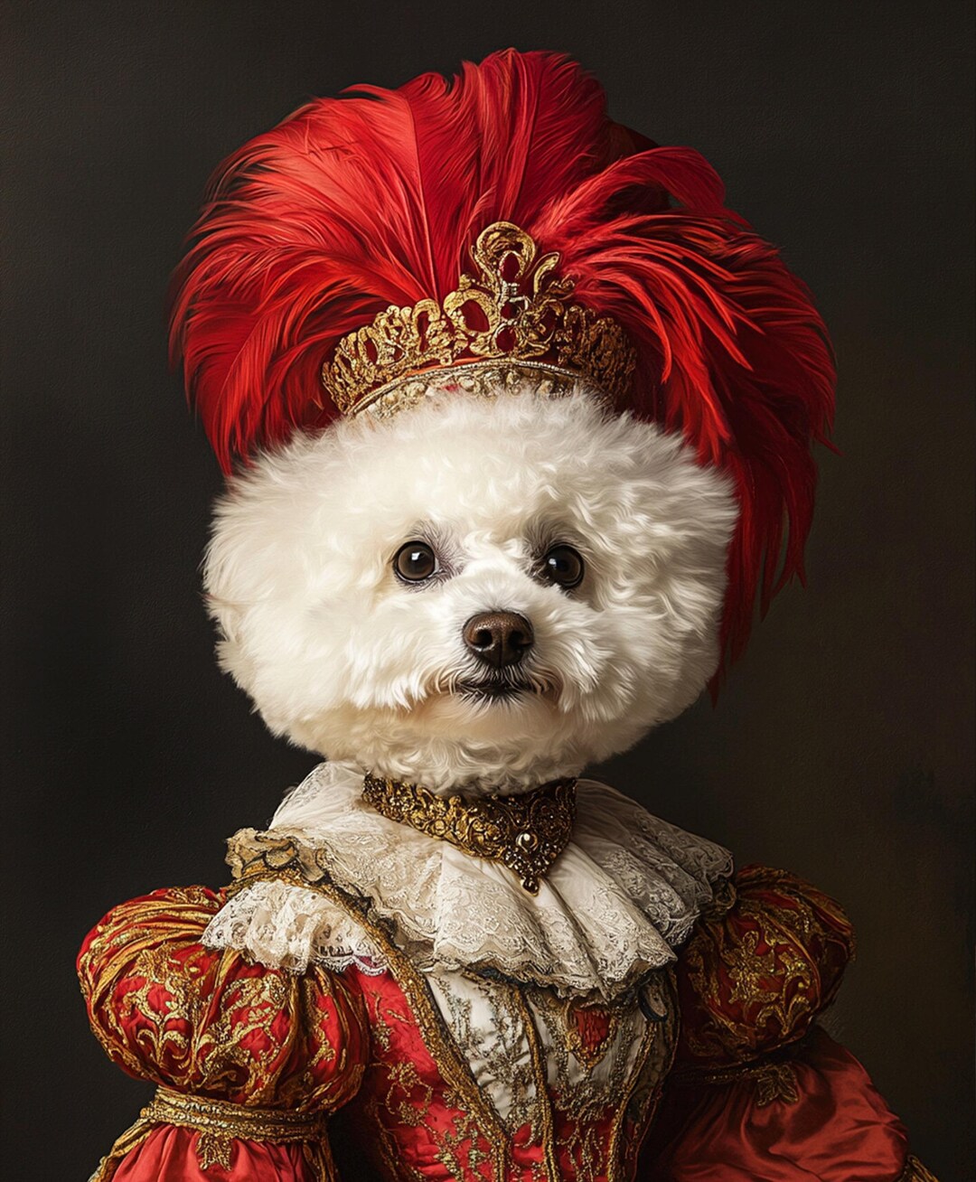Dog Portraits, Captain Pet Portraits,king Pet Portraits,princess Pet ...