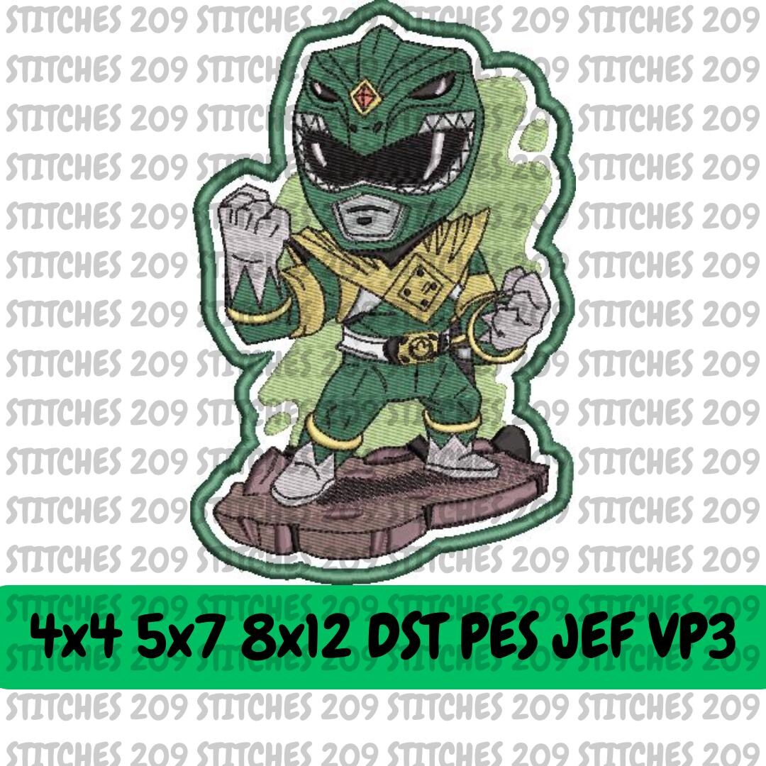 Custom Embroidery Design Files Patches/ Applique Green Ranger - Etsy