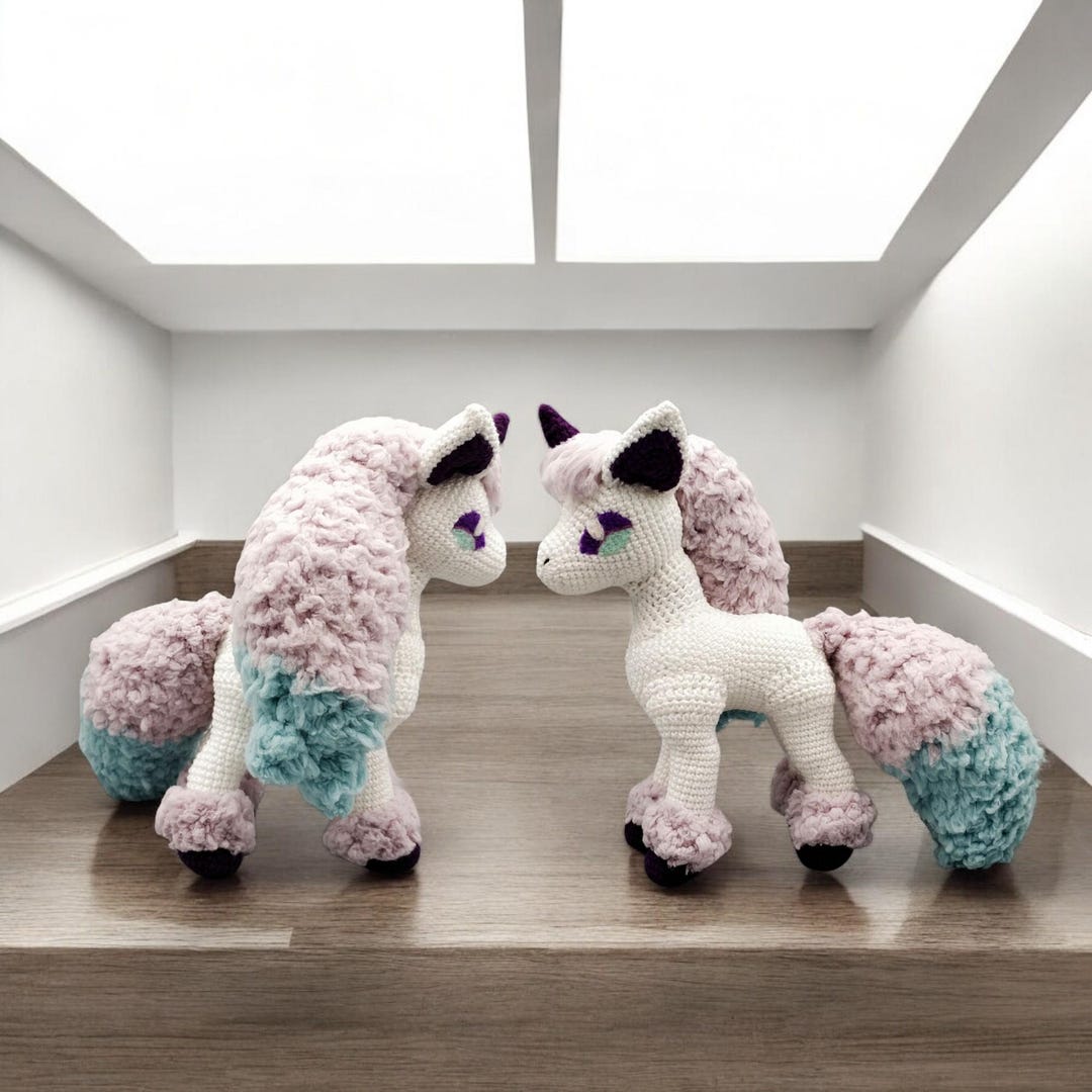 Galar Ponyta Crochet Pattern: Amigurumi Plush Toy (PDF Pattern) - Etsy