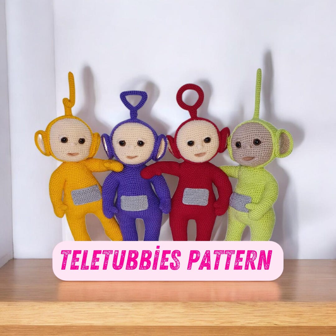 Teletubbies Crochet Pattern, Easy Crochet Pattern, Halloween Crochet ...