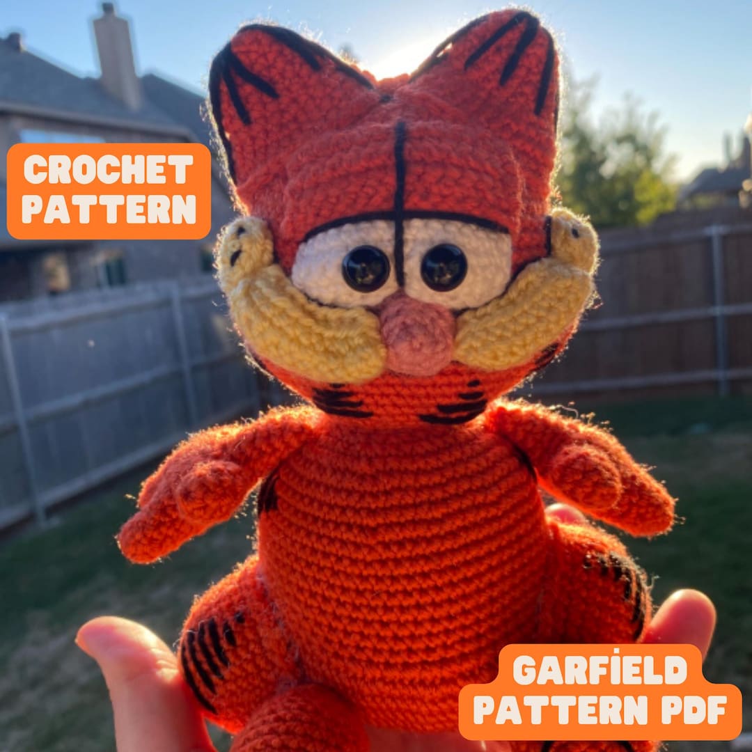 Chubby Cat Amigurumi Crochet Pattern | Cute Cartoon Cat Plushie PDF ...