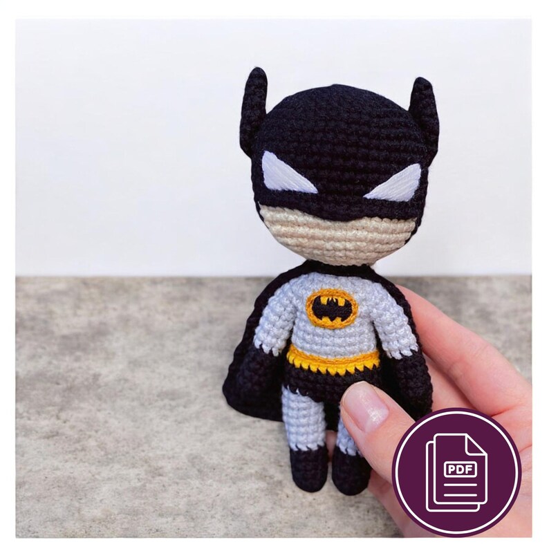 Bat Amigurumi Crochet Pattern: Superhero Plush (PDF Pattern) - Etsy