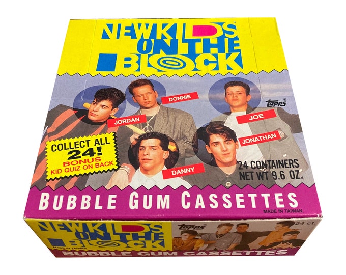 Full Box of Vintage New Kids on the Block Bubblegum Cassettes. Contains ...