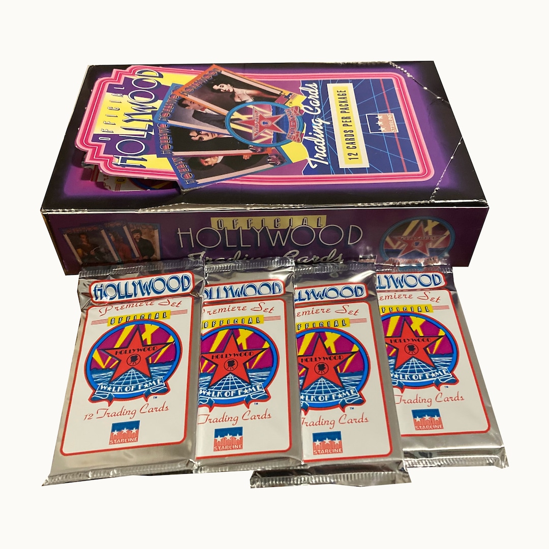 4 Packs of Official Hollywood Trading Cards. 12 Cards per Pack. Collect ...