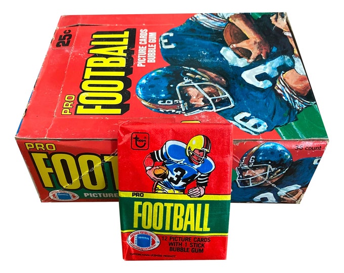 1 Pack of 1980 Topps Football Cards. 12 Cards per Vintage Wax Pack ...