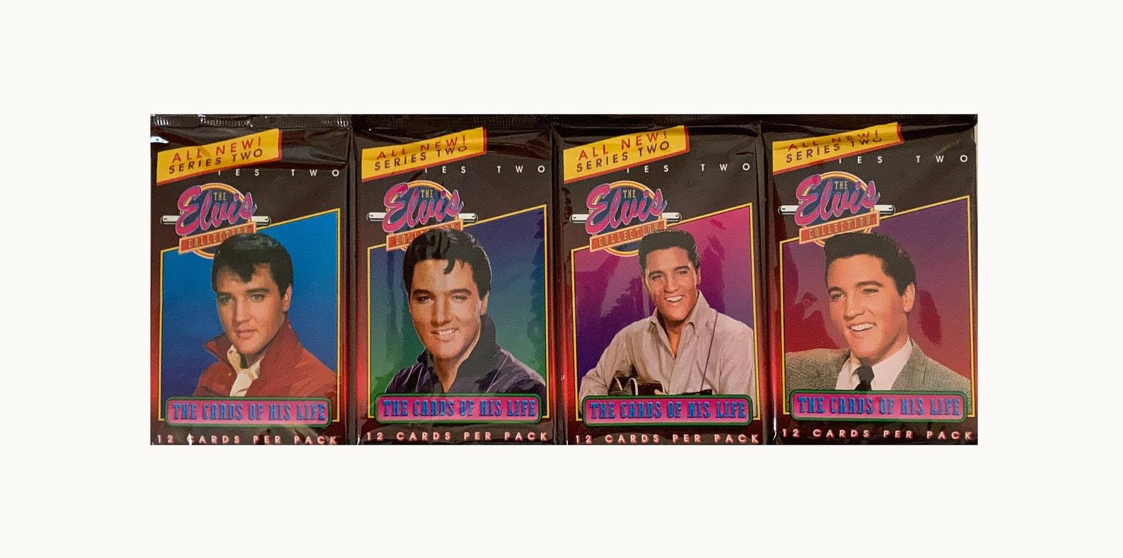 4 Packs of Elvis - the Cards of His Life - Series 2 Vintage Trading ...