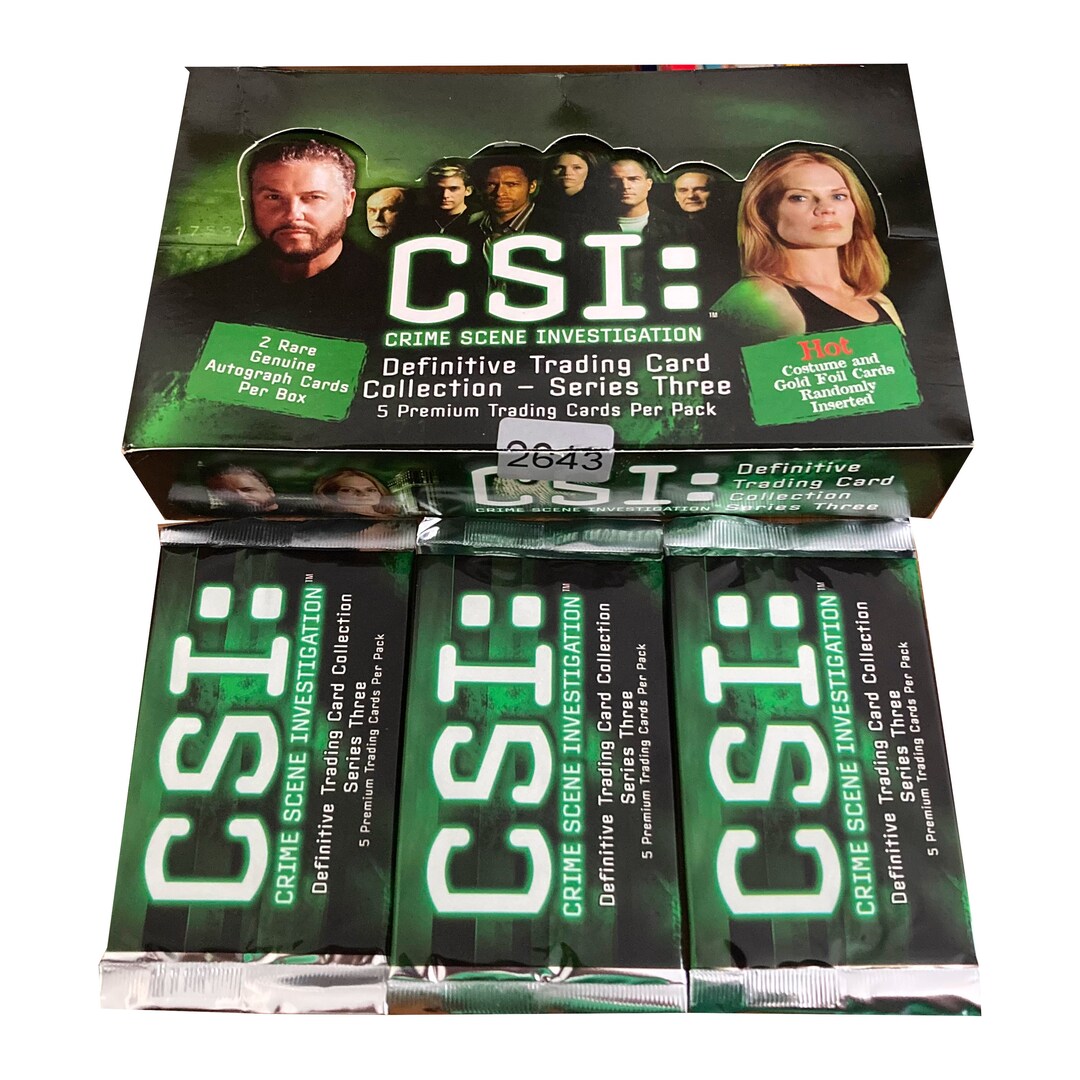 3 Packs of CSI: Crime Scene Investigation Series 3 Vintage Trading ...
