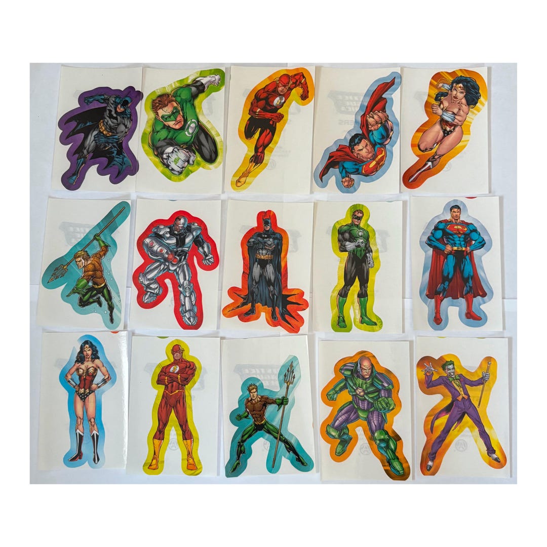 DC Justice League America Complete Set of 15 Vintage Collectable ...