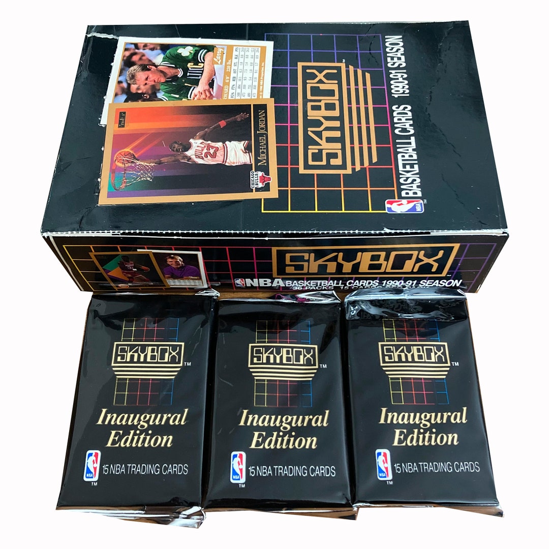 3 Packs of 1990-1991 Skybox Vintage Basketball Cards. Inaugural Edition ...