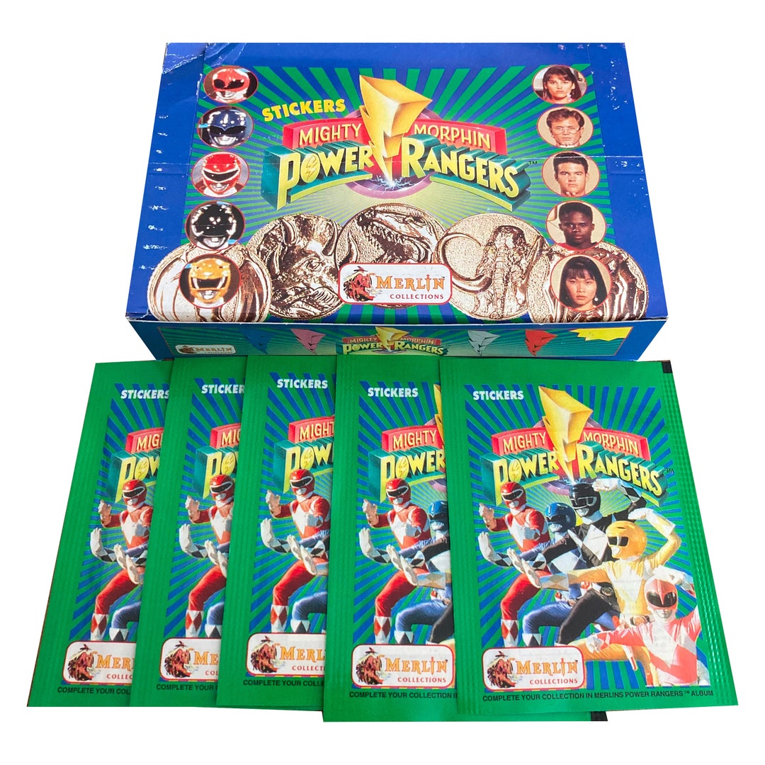 5 Packs of Mighty Morphin Power Rangers Vintage Stickers. 6 Stickers ...