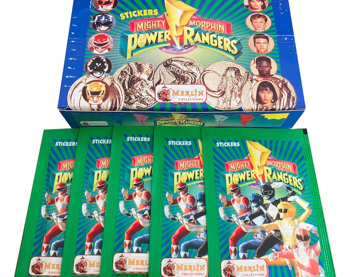 5 Packs of Mighty Morphin Power Rangers Vintage Stickers. 6 Stickers ...