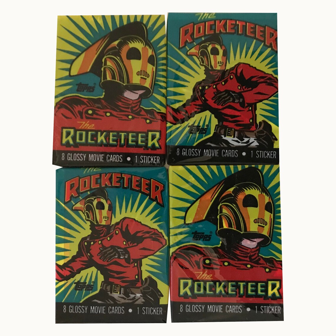 4 Packs of the Rocketeer Vintage Trading Cards. Topps 1991. 8 - Etsy