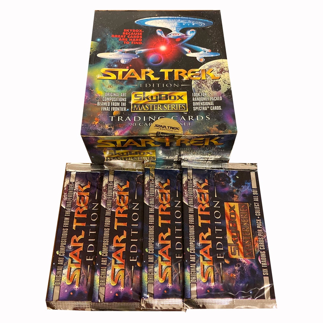 4 Packs of Star Trek Master Series Vintage Trading Cards. 6 Cards per ...
