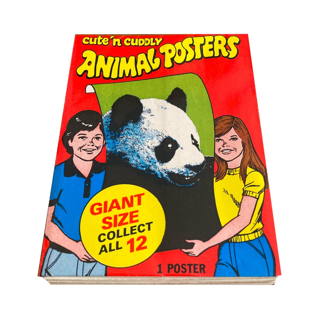 Cute 'n Cuddly Animal Posters Complete Set of 12 Adorable Vintage ...