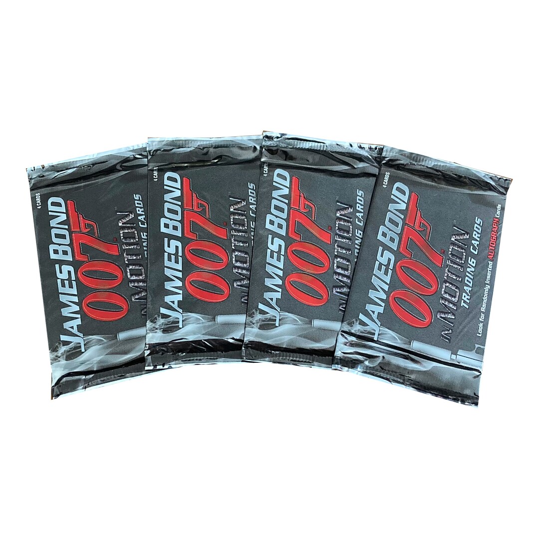 4 Packs of James Bond 007 in Motion Vintage Trading Cards. 4 Extremely ...