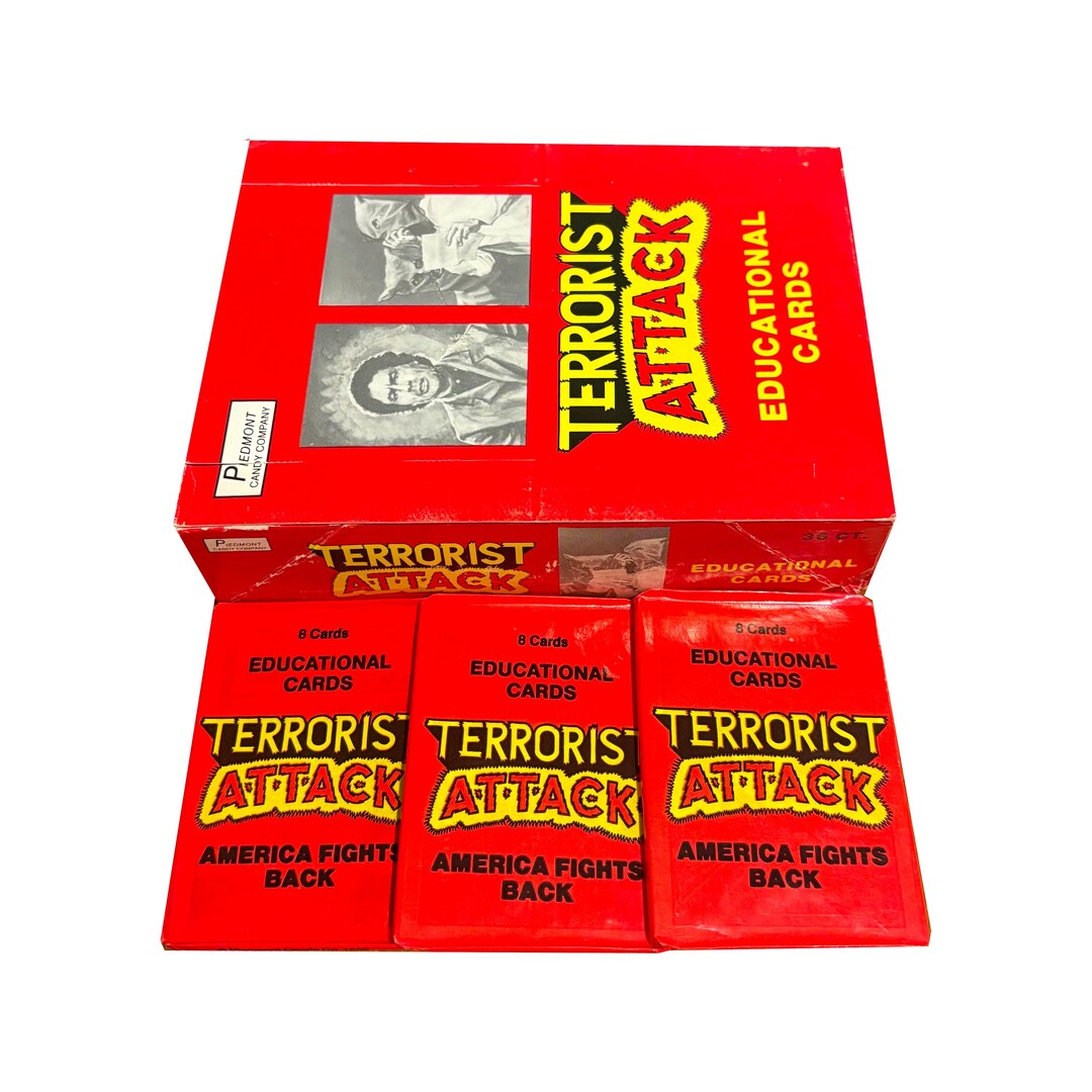 3 Packs of Terrorist Attack Vintage Trading Cards. 8 Cards per Vintage ...