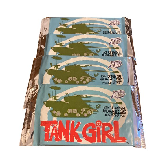 4 Packs of Tank Girl Vintage Trading Cards. 10 Cards per Pack. | Etsy