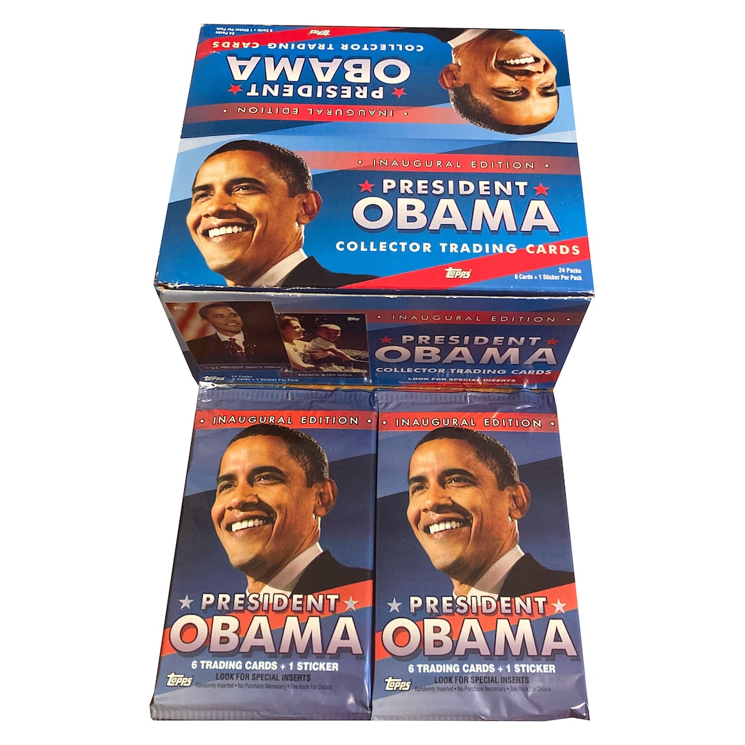 2 Packs of President Obama Vintage Collector Trading Cards. 6 Cards + 1 ...