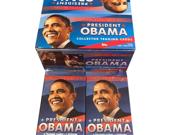 2 Packs of President Obama Vintage Collector Trading Cards. 6 Cards + 1 ...
