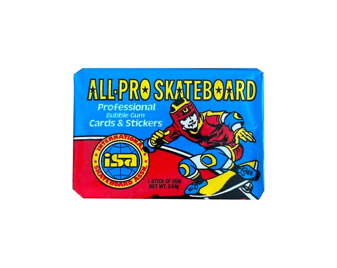 All-pro Skateboard Professional Cards & Stickers Vintage Wax Pack ...