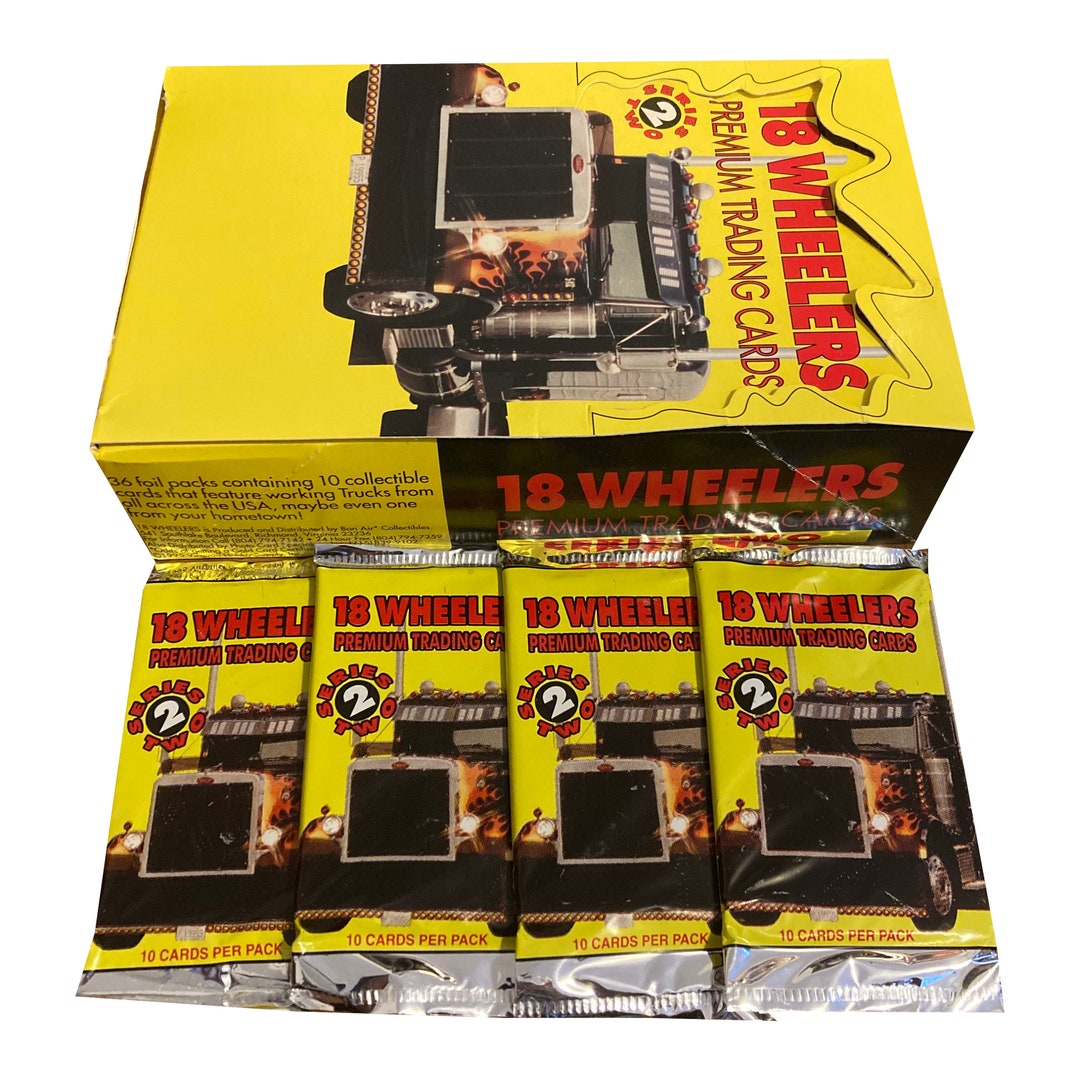 4 Packs of 18 Wheelers Series 2 Vintage Trading Cards. 10 Cards per ...