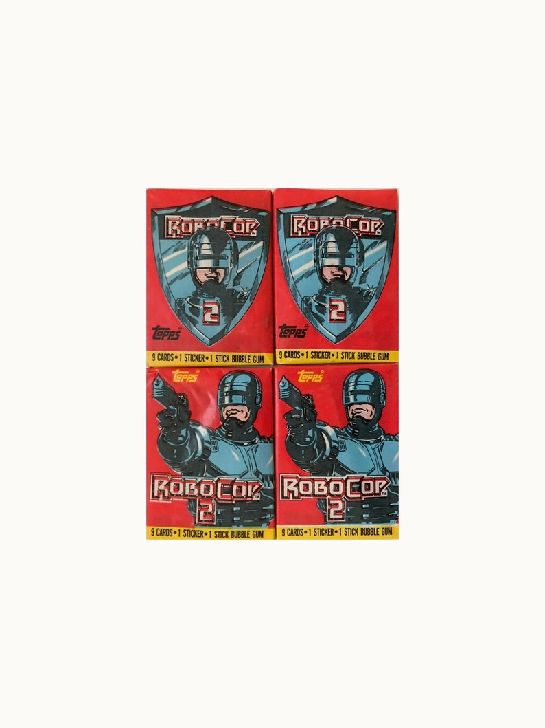 4 Packs of Robocop 2 Vintage Trading Cards. Each Pack Contains - Etsy