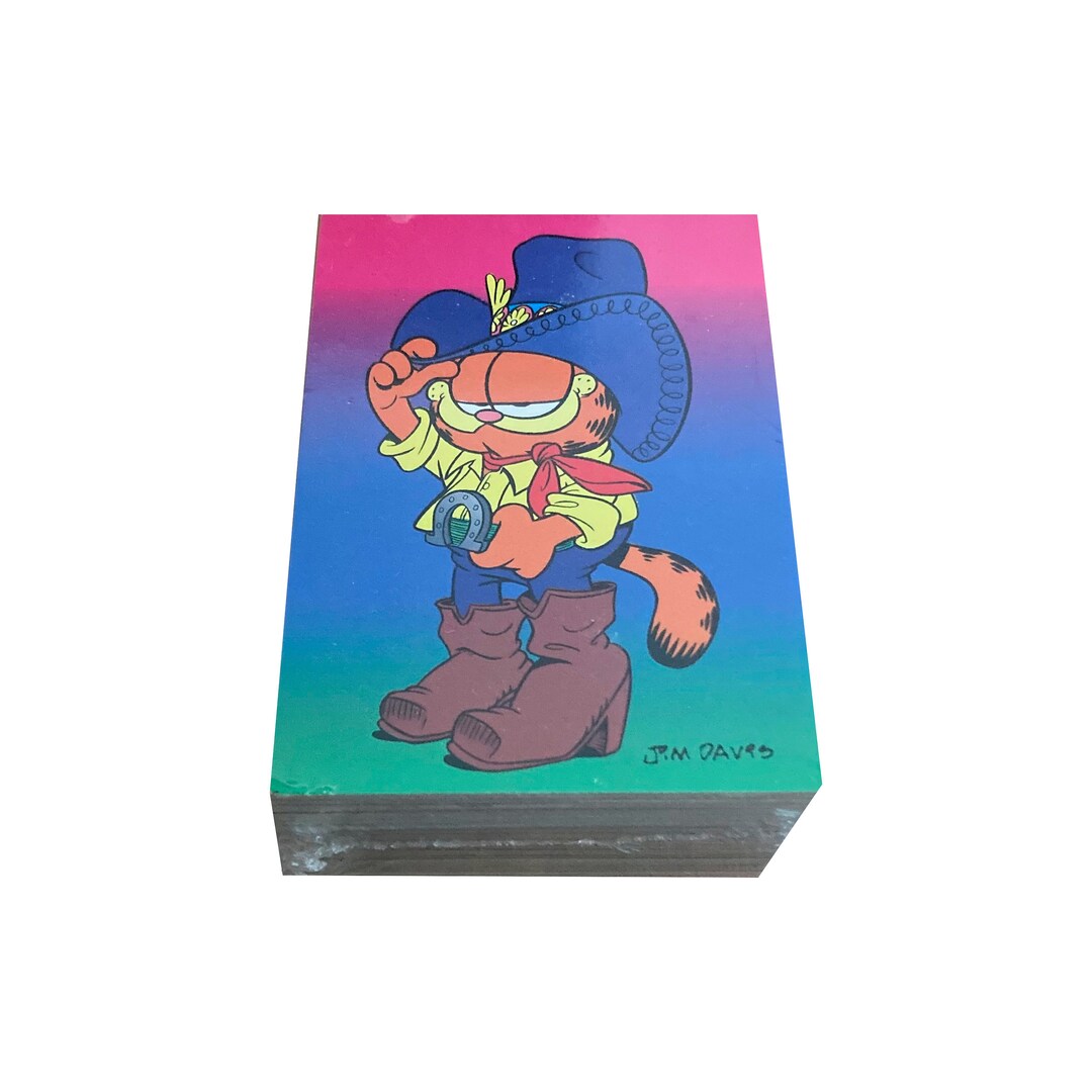 Garfield Complete Base Set of 90 Vintage Collector Cards Brand New and ...