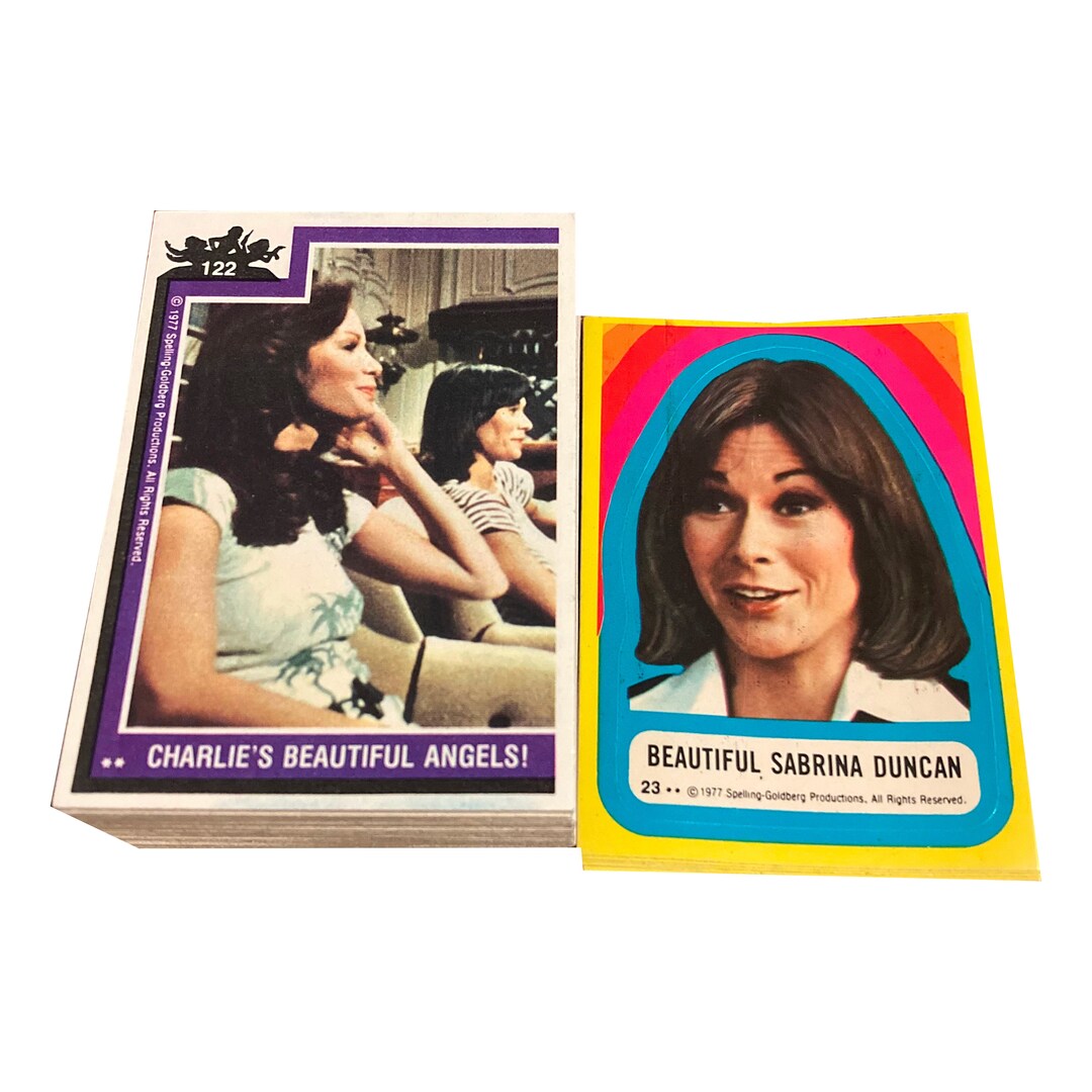 Charlie's Angels Series 3 Complete Set of 66 Vintage Trading Cards 11 Stickers in Excellent ...