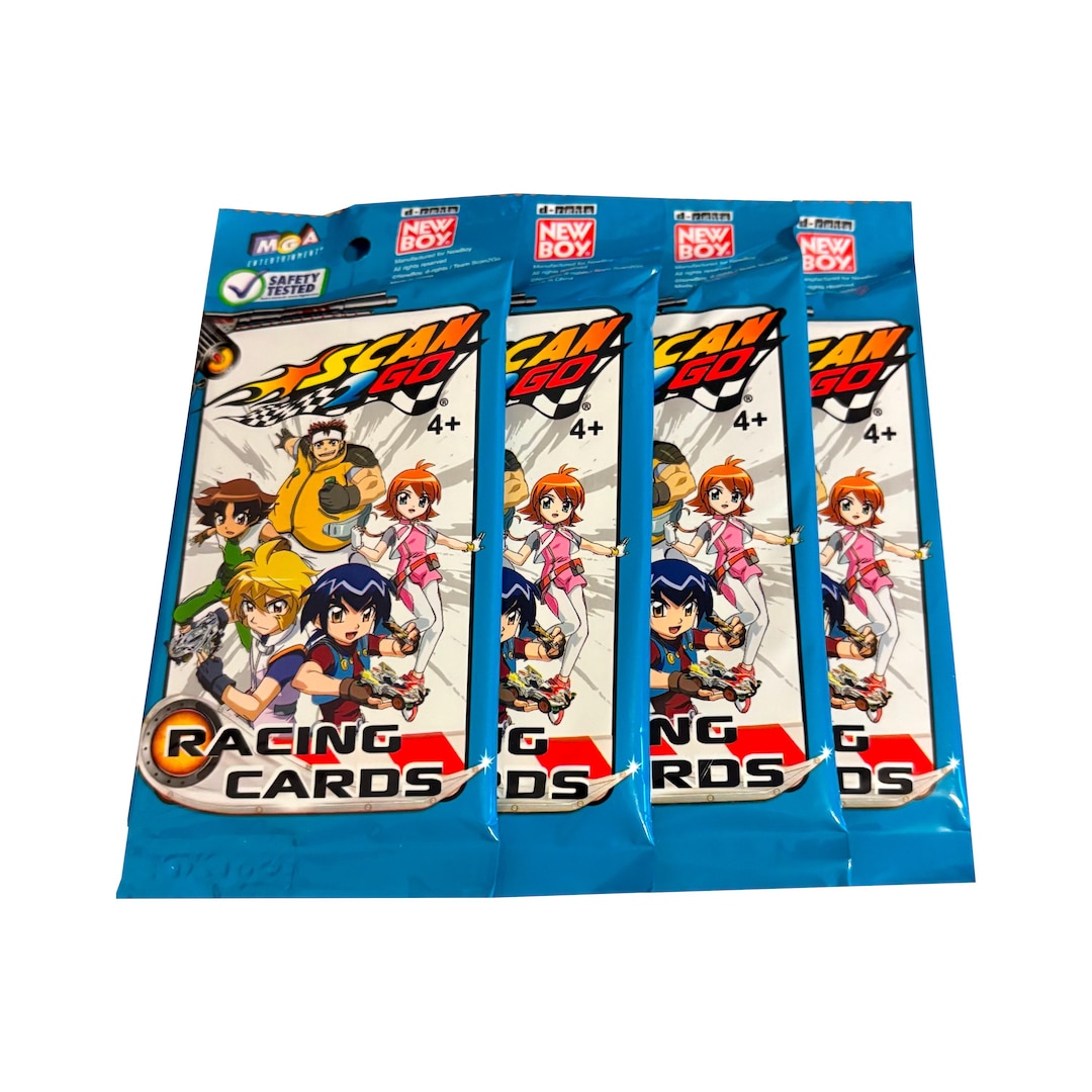 4 Packs of Scan2go Racing Cards. 6 Cards per Pack - 4 Power Cards and 2 ...