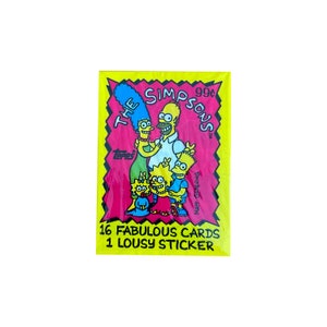 1 JUMBO Pack of the Simpsons Vintage Trading Cards. You Choose Wrapper ...