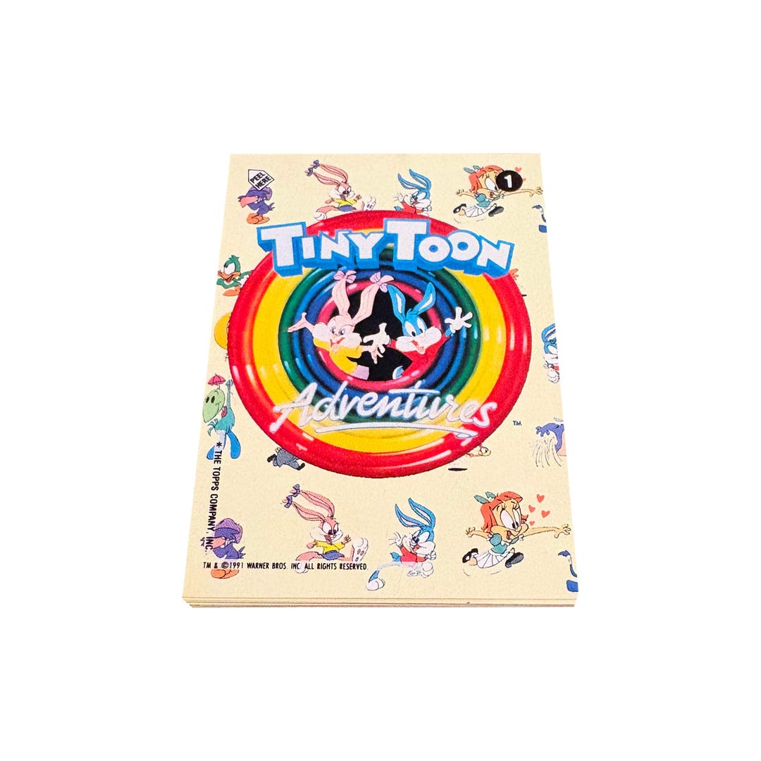 Tiny Toon Adventures Complete Set of 11 Sticker Cards in Excellent ...