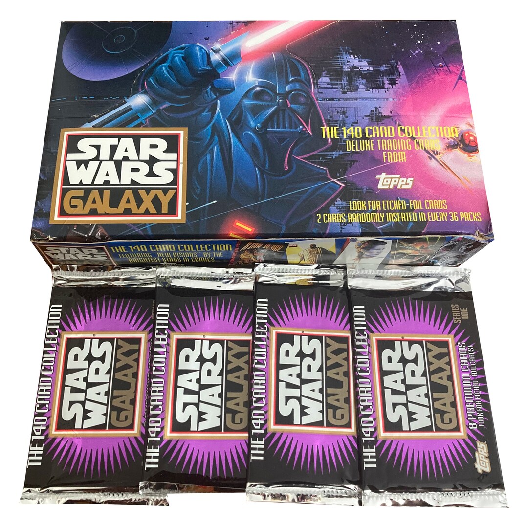 4 Packs of Star Wars Galaxy Series 1 Vintage Deluxe Trading - Etsy