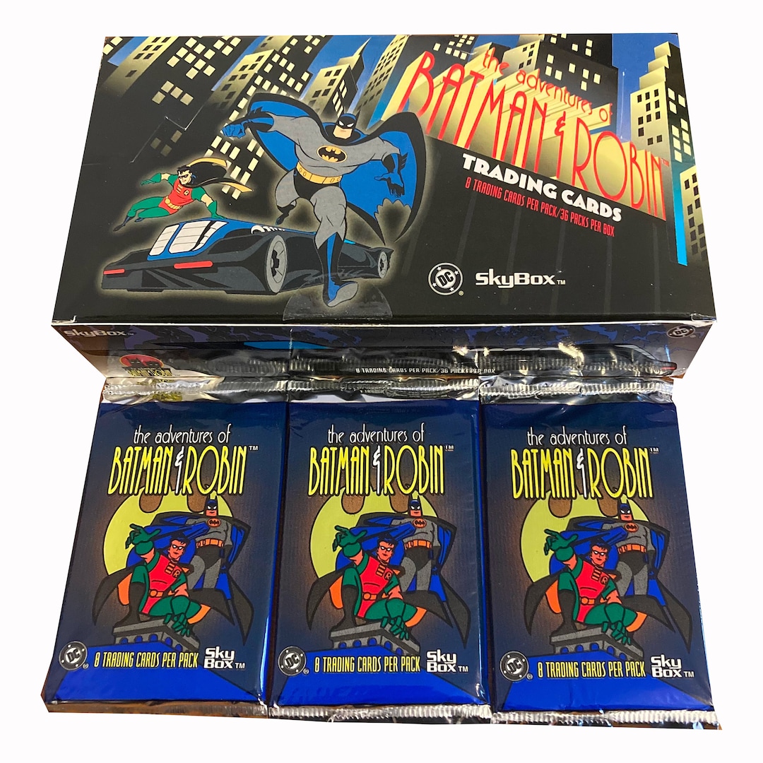 3 Packs of the Adventures of Batman & Robin Vintage Trading Cards. 8 ...