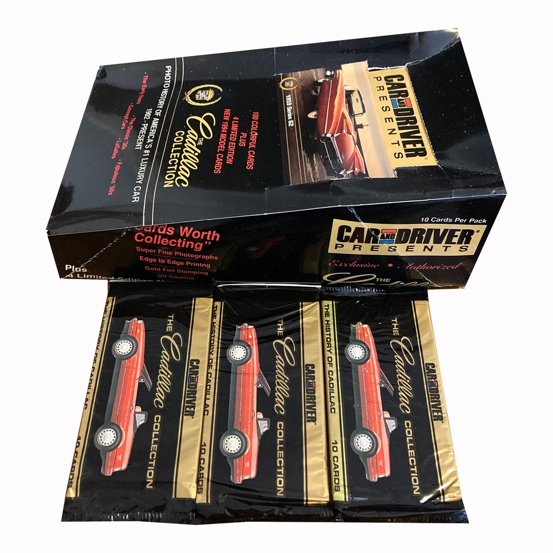 3 Packs of the Cadillac Collection Vintage Trading Cards. 10 Cards per ...