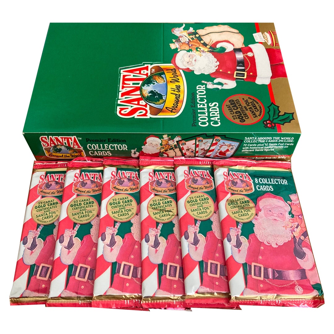 6 Packs of Santa Around the World Vintage Trading Cards. Premier ...