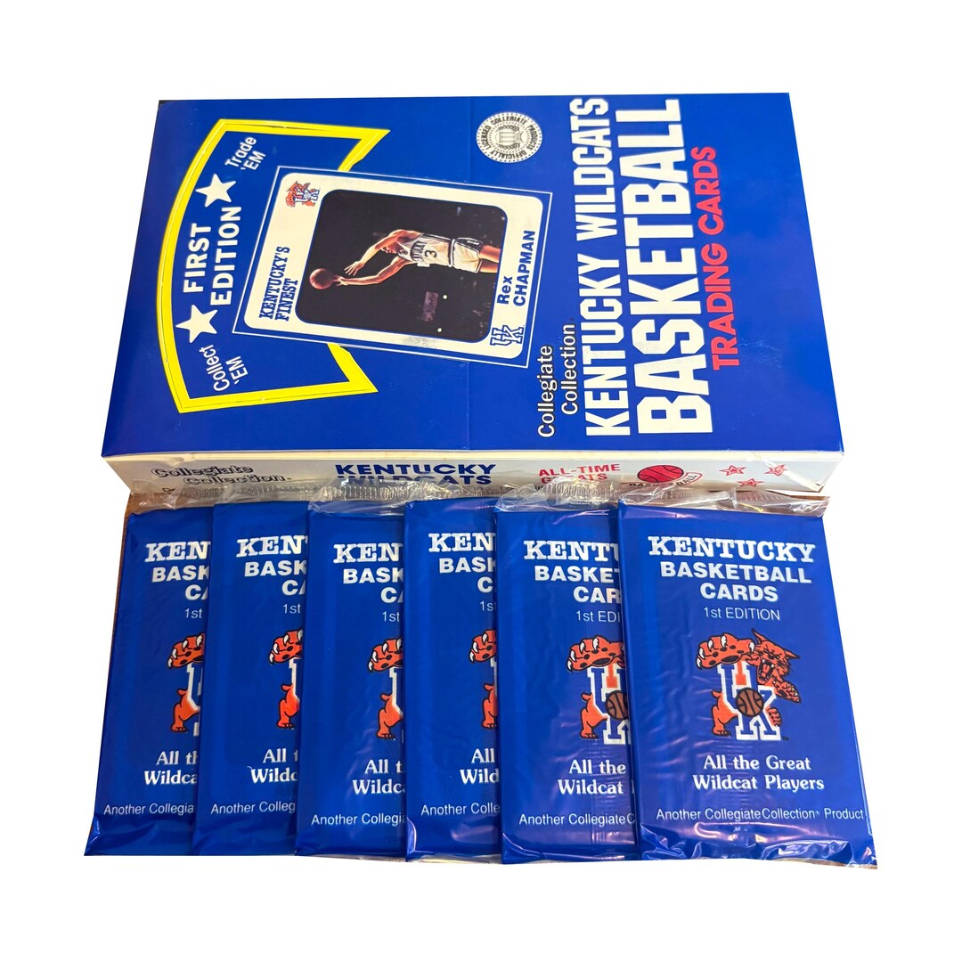 6 Packs of Kentucky Wildcats Vintage Basketball Trading Cards. 8 Cards ...