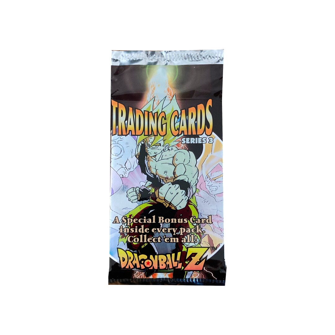 1 Pack of Dragon Ball Z Series 3 Vintage Trading Cards. 5 Cards 1 ...