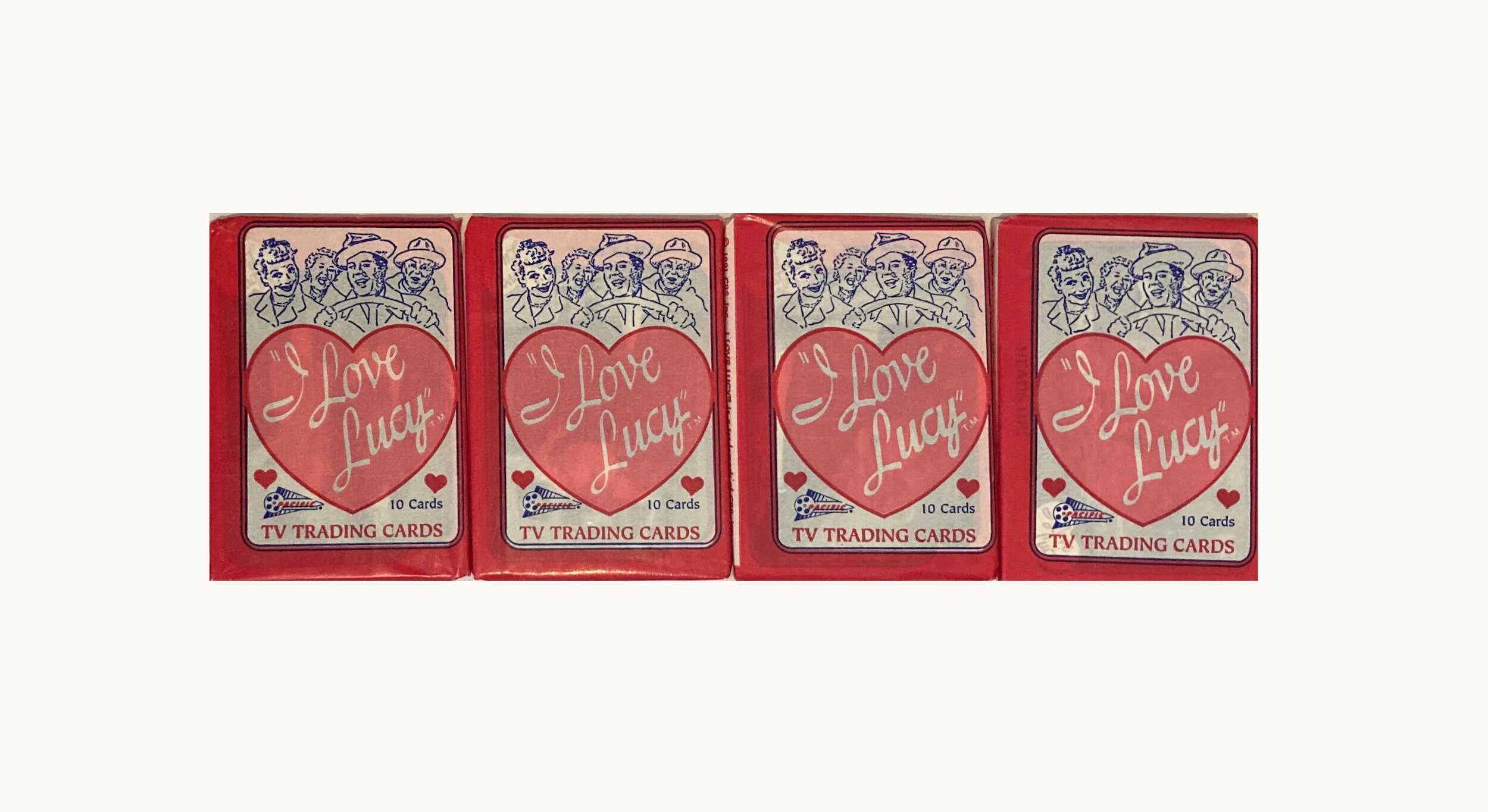 4 Packs of I Love Lucy Vintage Trading Card Wax Packs. 10 - Etsy