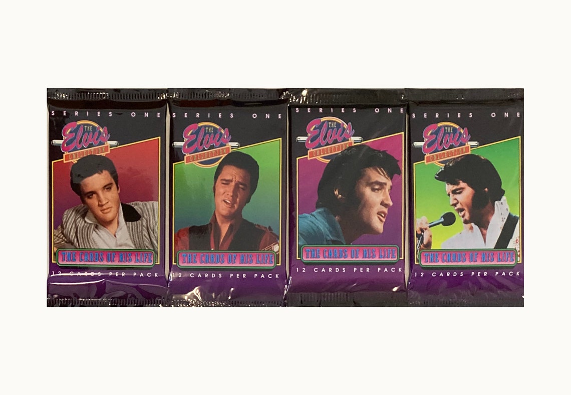 4 Packs of Elvis - the Cards of His Life - Series 1 Vintage Trading ...