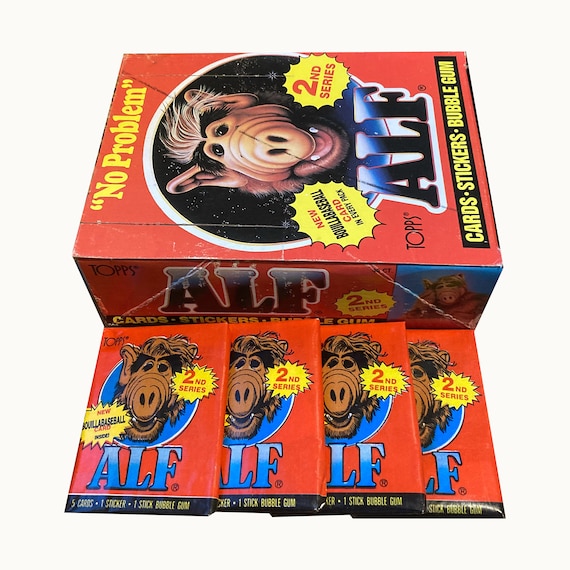 4 Packs of ALF Series 2 Trading Cards. 5 Cards and 1 Sticker | Etsy