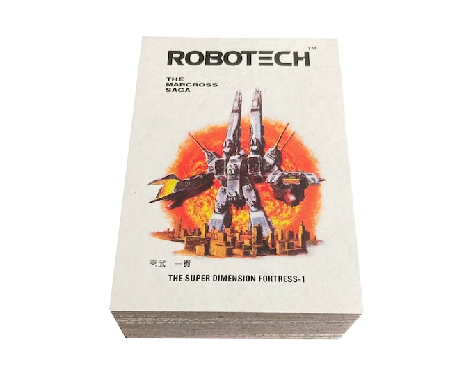 Robotech the Macross Saga Complete Set of 60 Vintage Trading Cards in ...