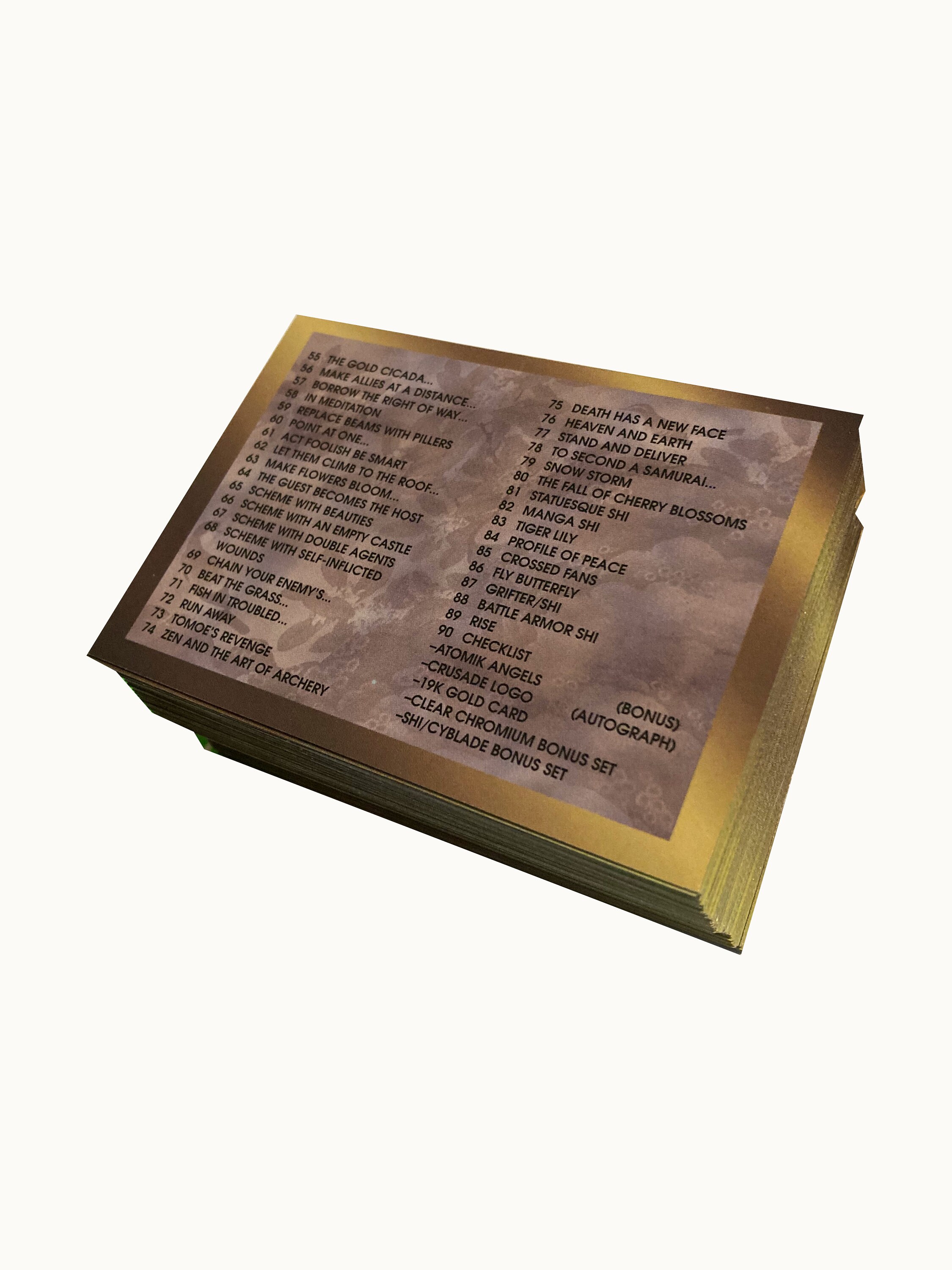 Shi: Visions of the Golden Empire Series 2 Chromium Card Set. 90 Cards ...