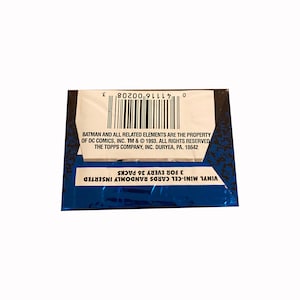 1 Pack of Batman the Animated Series Vintage Trading Cards. 10 Deluxe ...