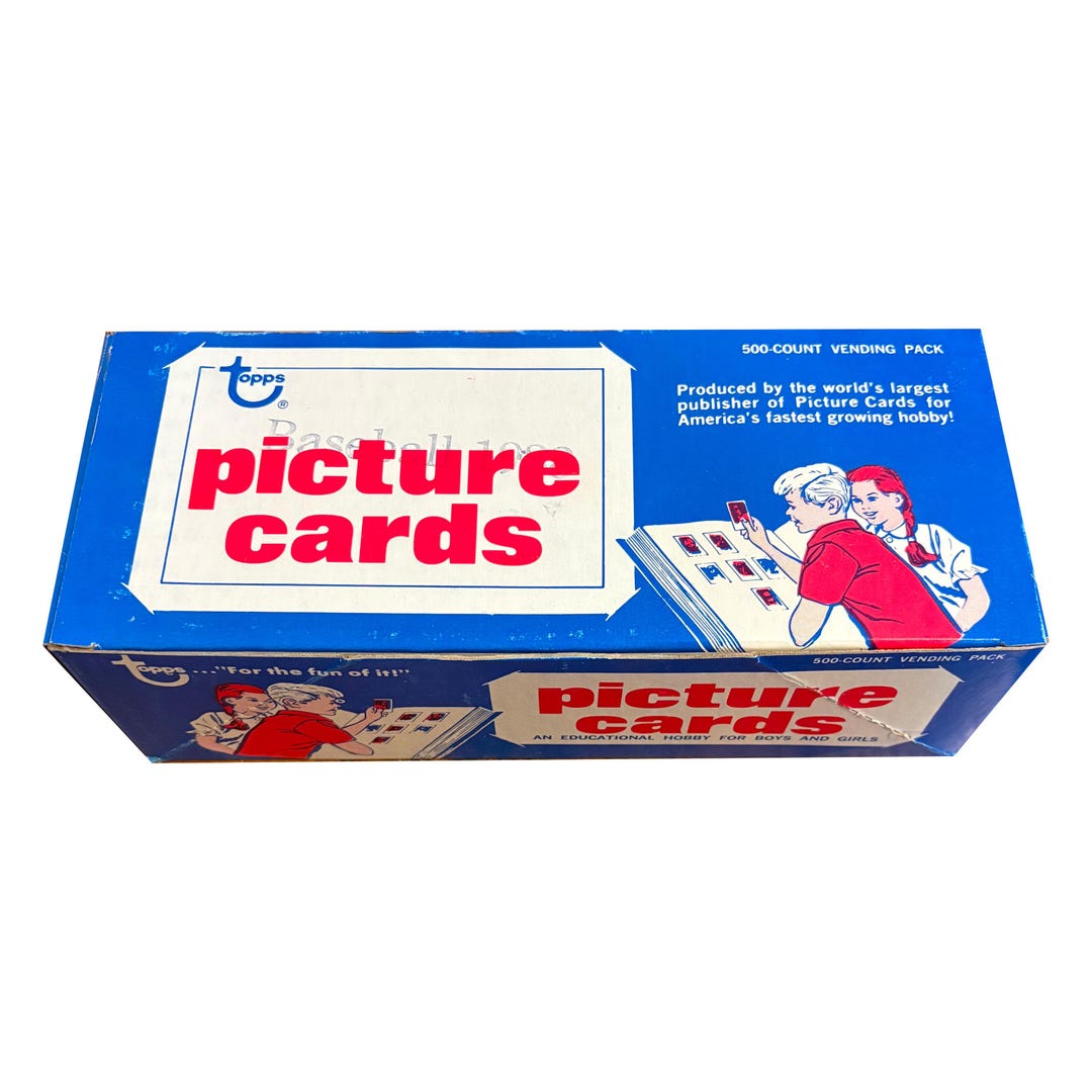 1988 Topps Baseball Vending Box. Contains 500 Brand New, Uncirculated ...